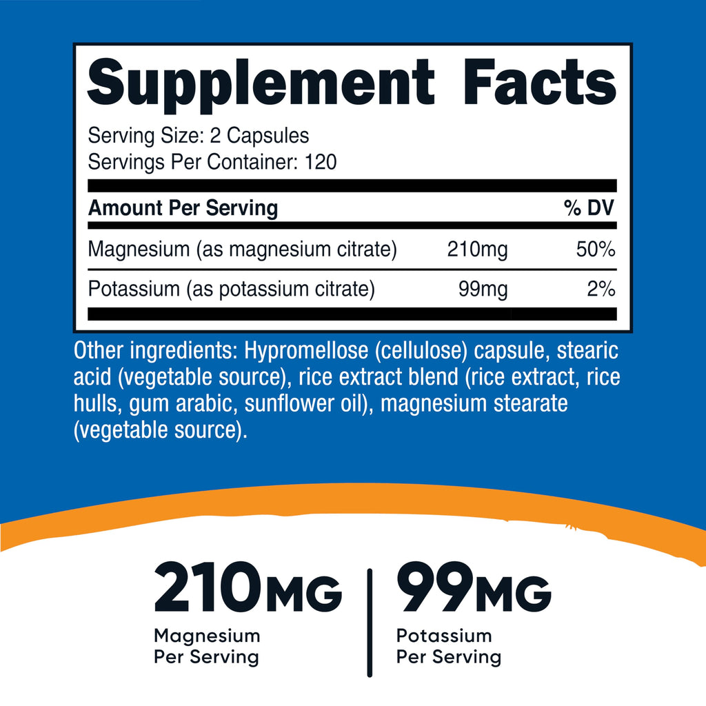 magnesium and potassium for muscle support
