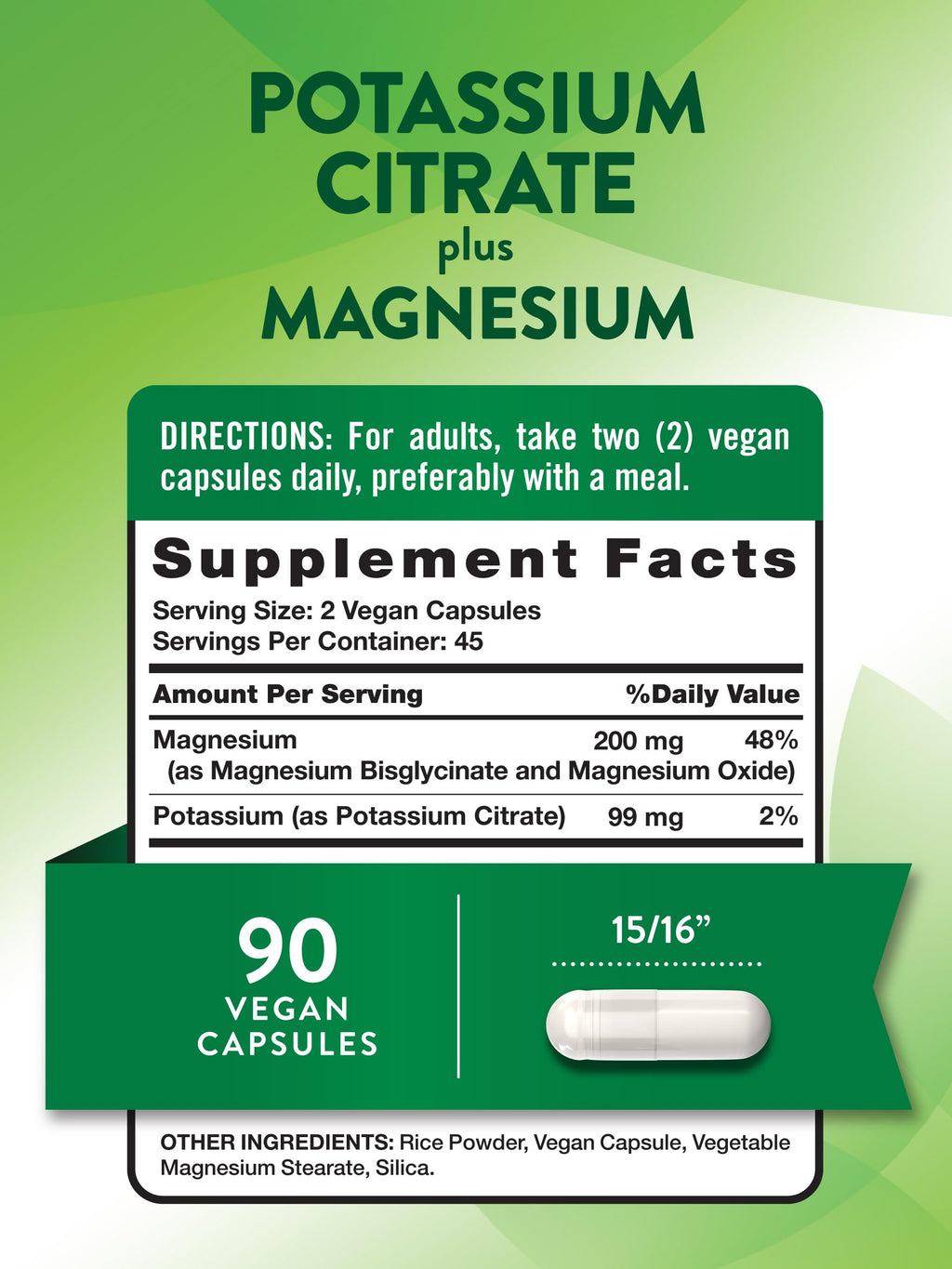 Magnesium and potassium for muscle support