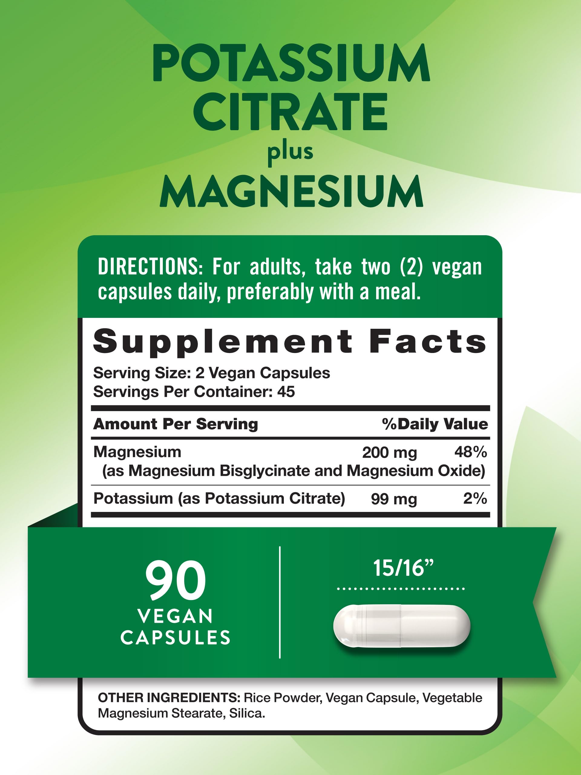 Magnesium and potassium for muscle support