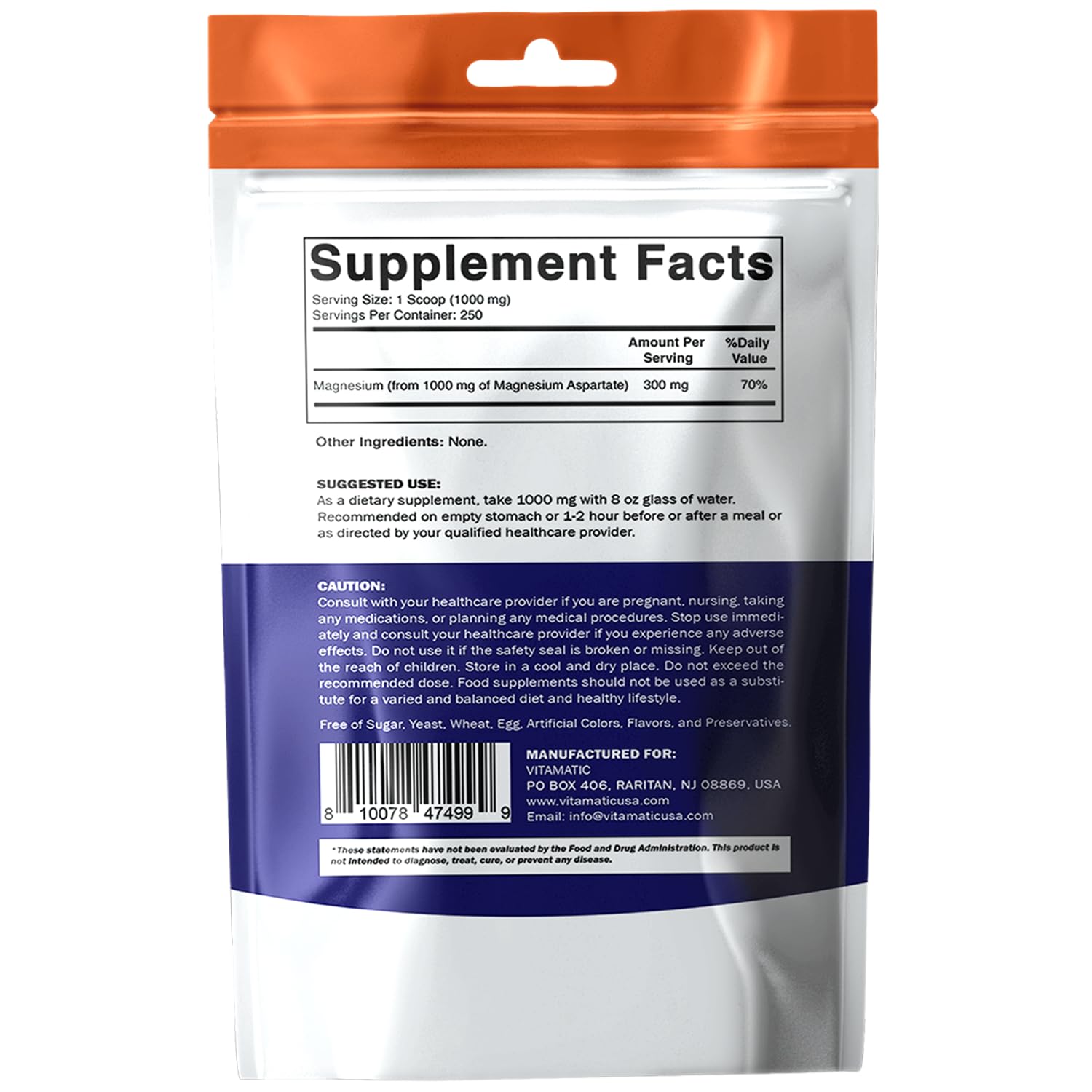 Magnesium aspartate for optimal health