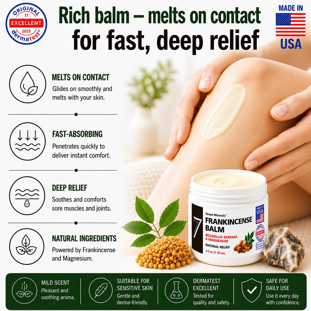 Magnesium balm for muscle relief