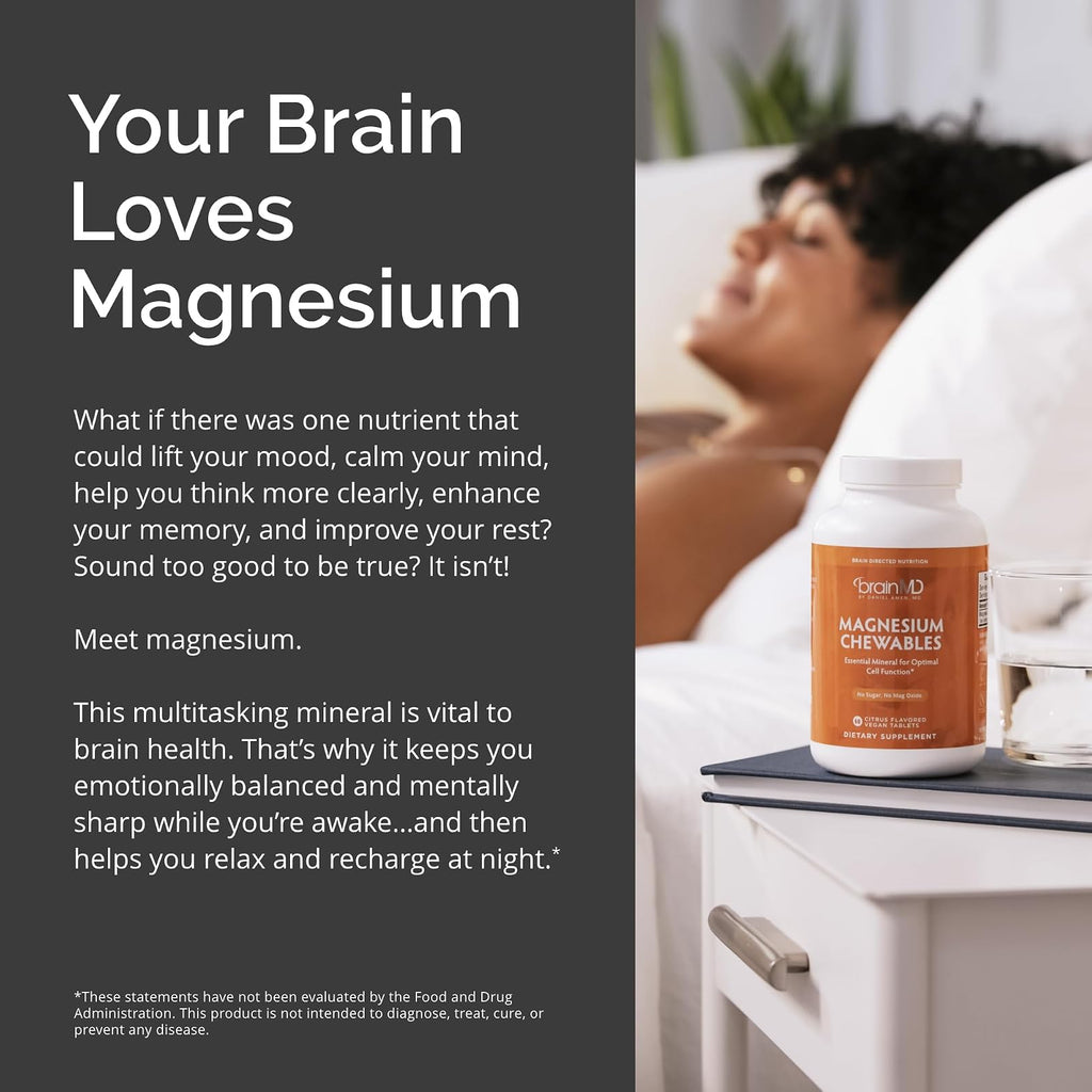 Magnesium bisglycinate chewables for energy