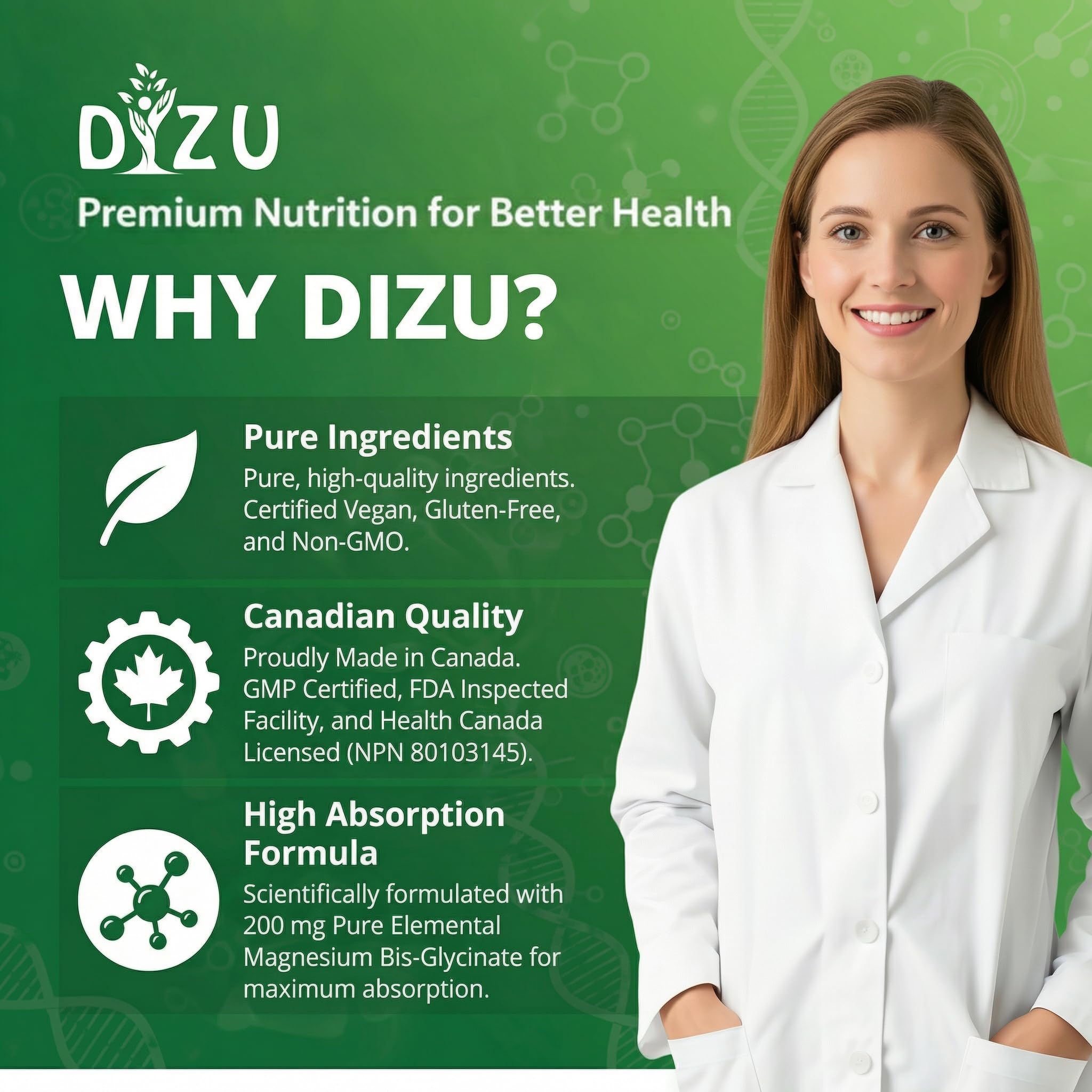Magnesium bisglycinate for heart health