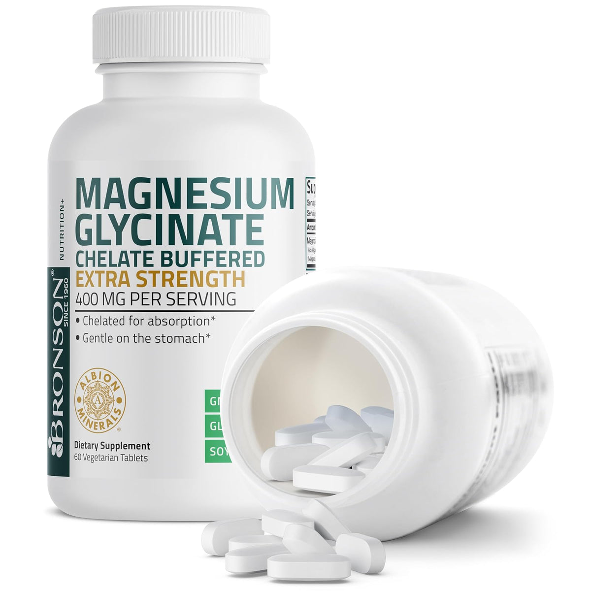 Magnesium bisglycinate for improved absorption