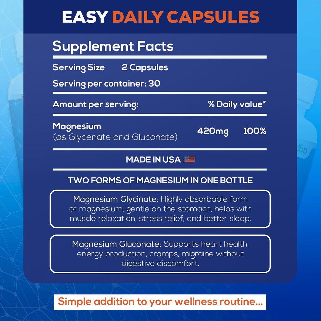 Magnesium bisglycinate for muscle health