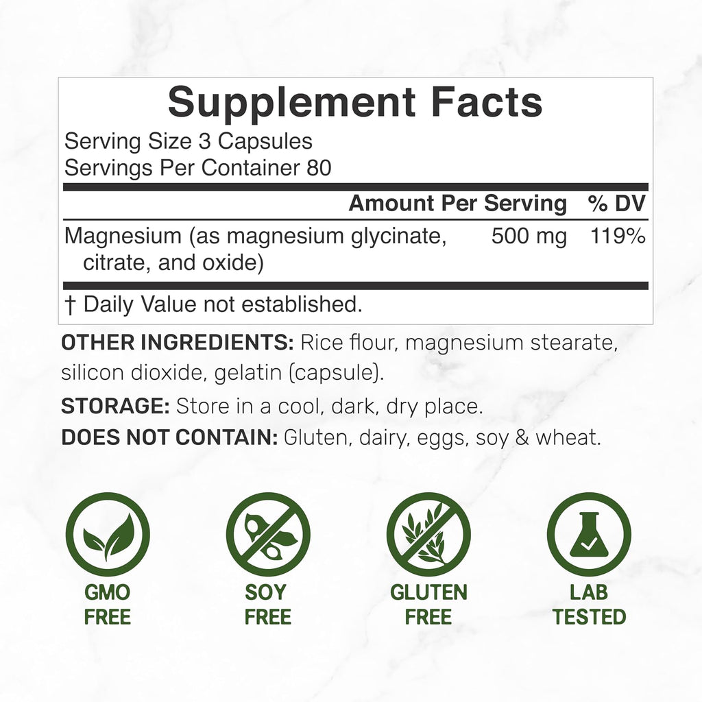 magnesium bisglycinate for muscle relaxation