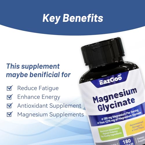 Magnesium bisglycinate for overall wellness