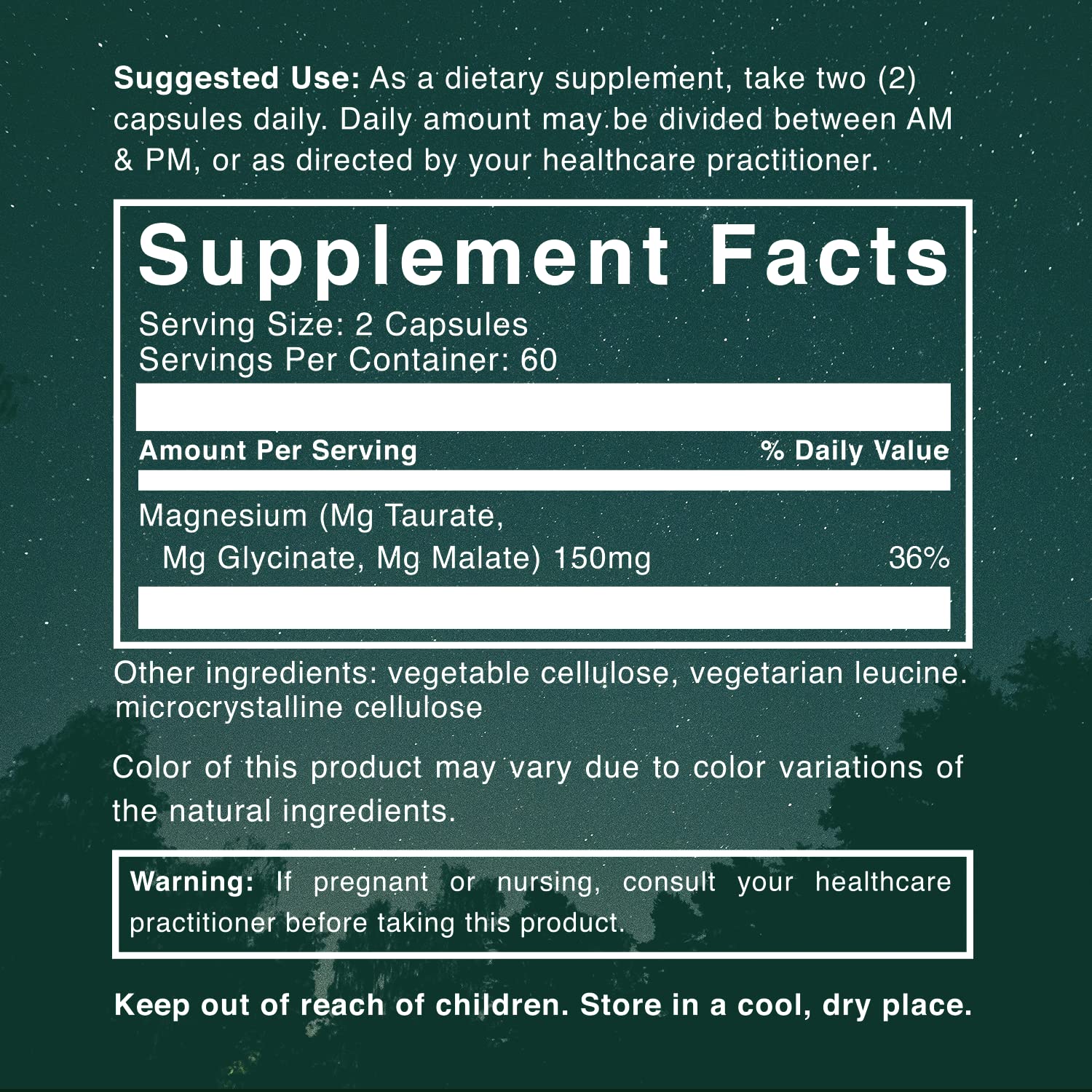 magnesium bisglycinate for stress relief