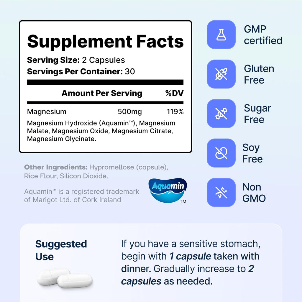 Magnesium bisglycinate for stress relief