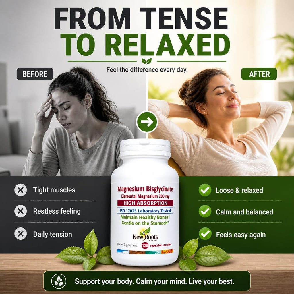 Magnesium bisglycinate for stress relief