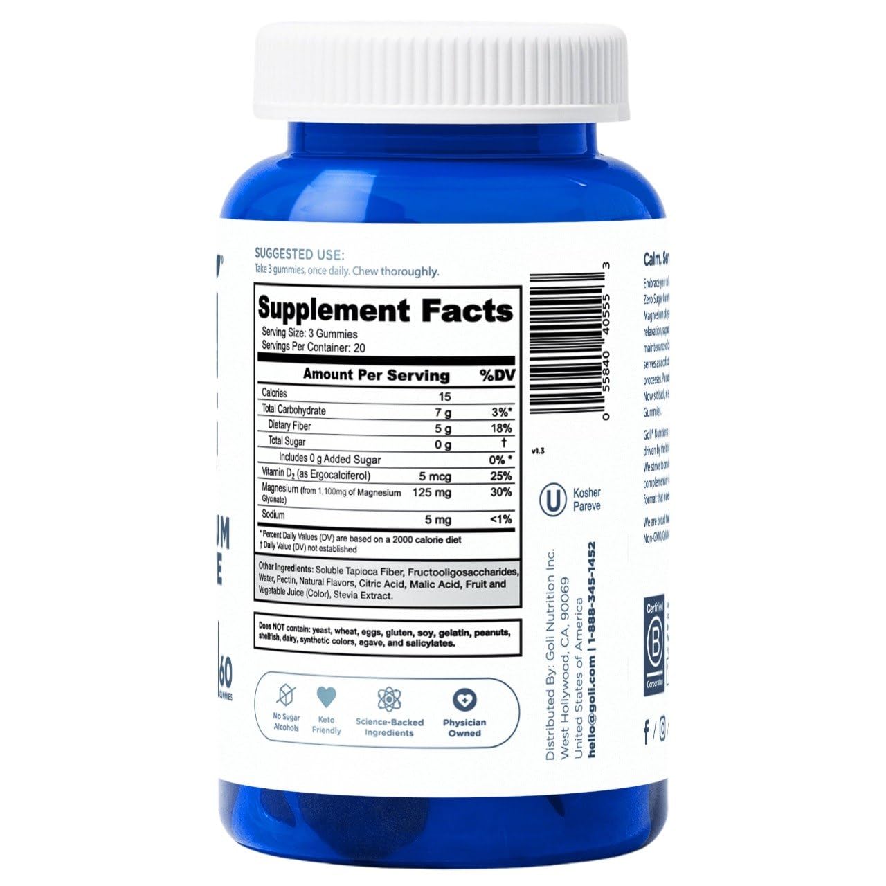 Magnesium bisglycinate for stress relief