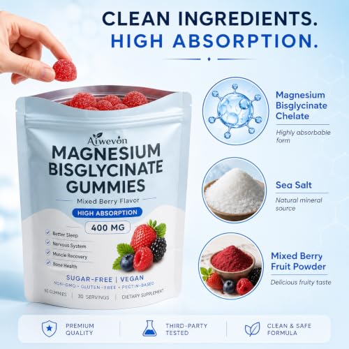 Magnesium bisglycinate gummies support muscle recovery
