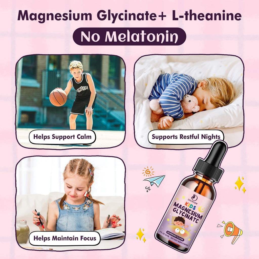 Magnesium bisglycinate liquid for kids