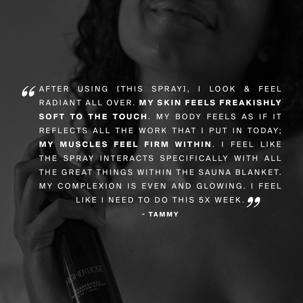 Magnesium body spray for pain relief