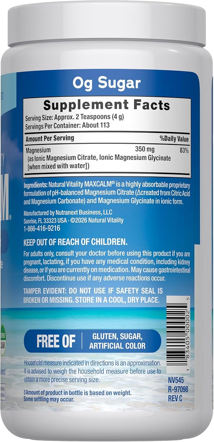 Magnesium Calm powder for stress relief