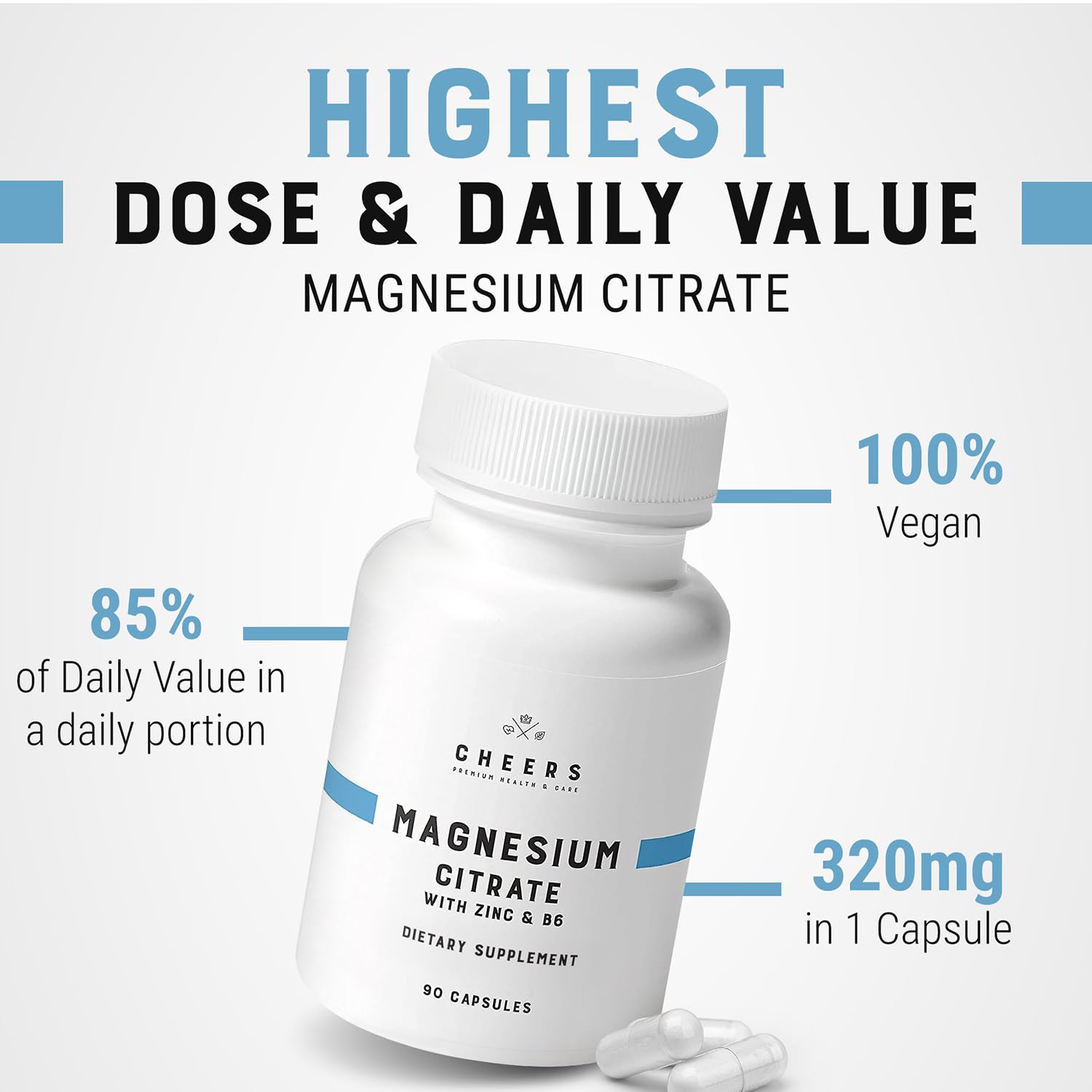Magnesium capsules for better sleep