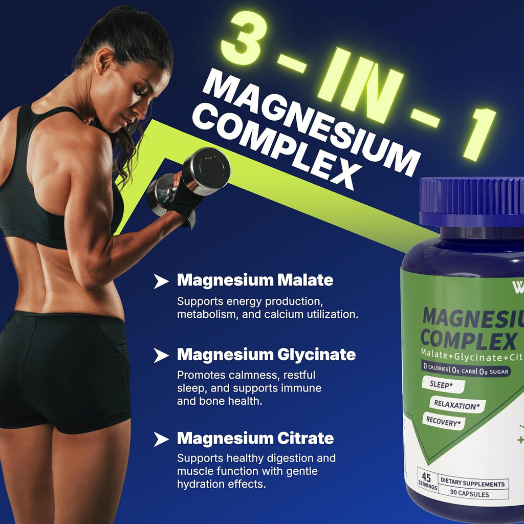 Magnesium capsules for better sleep