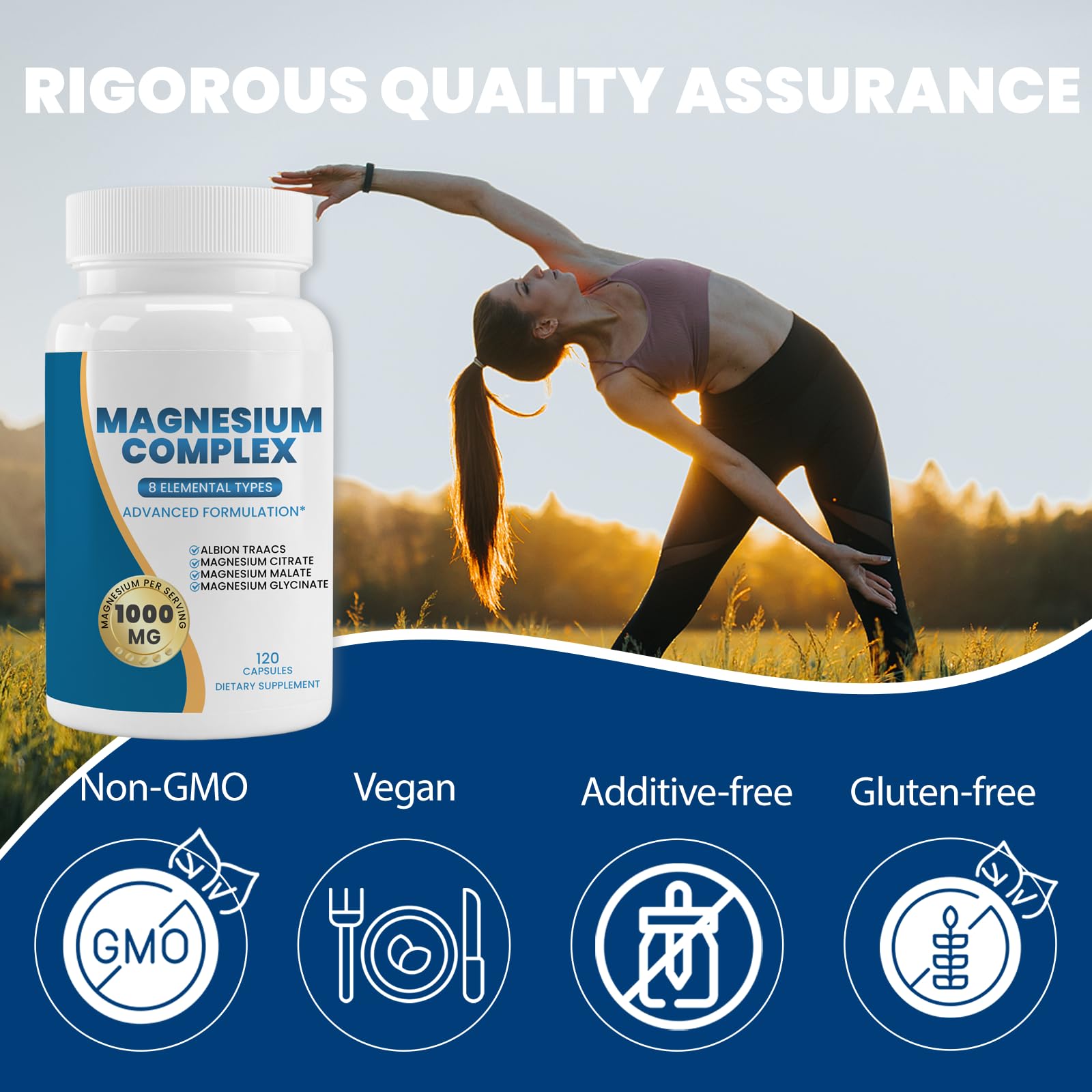 Magnesium capsules for bone strength