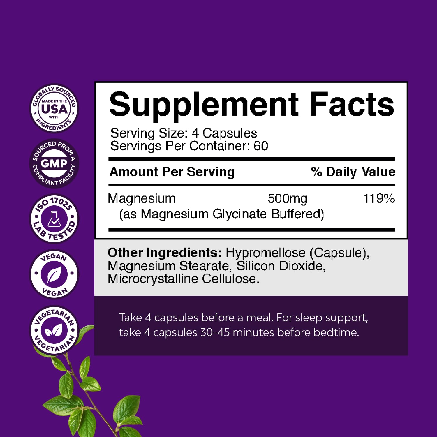 magnesium capsules for calming effects
