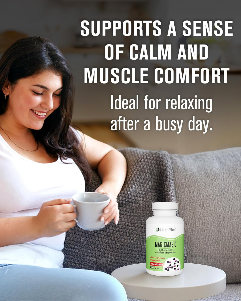 Magnesium capsules for daily wellness