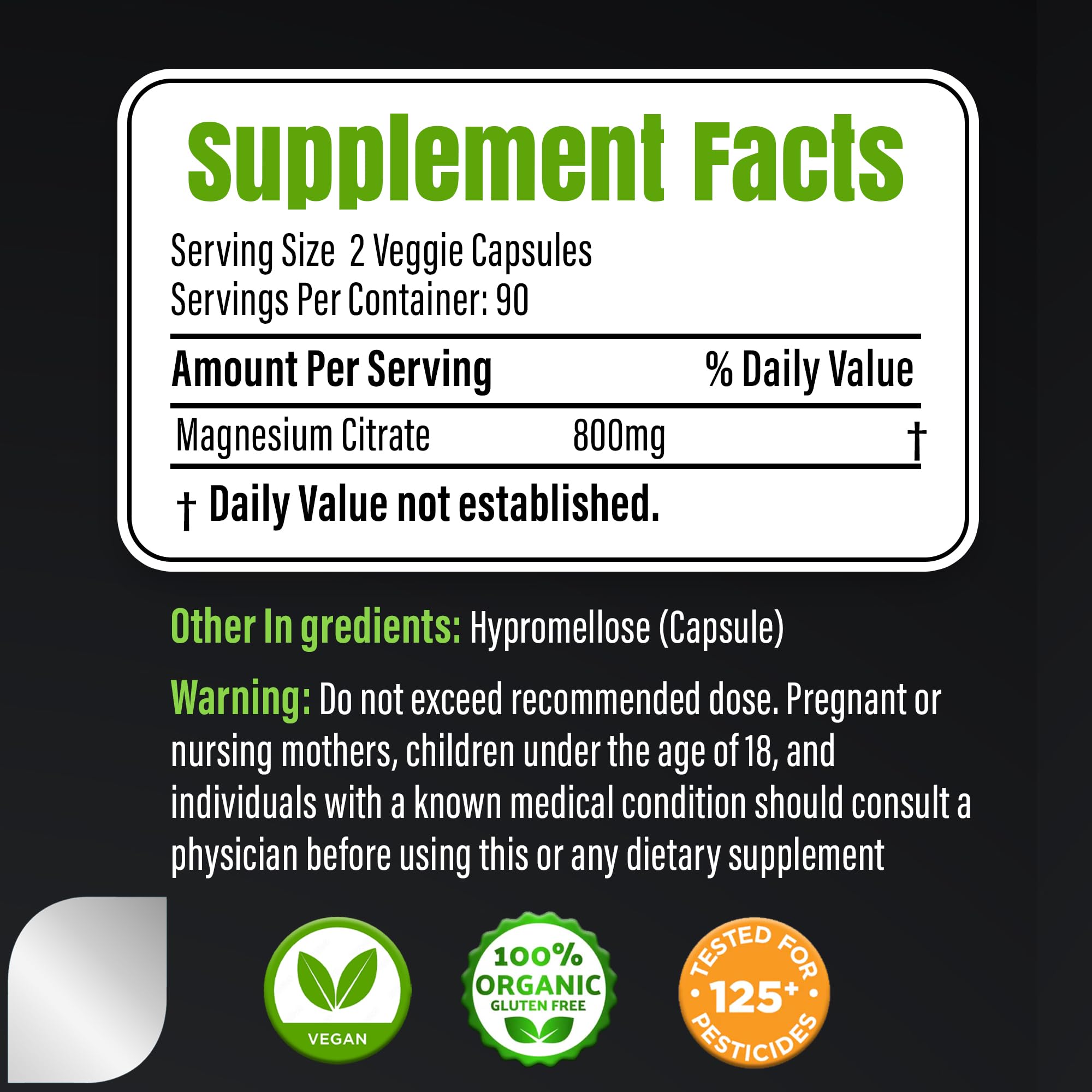 magnesium capsules for energy and focus