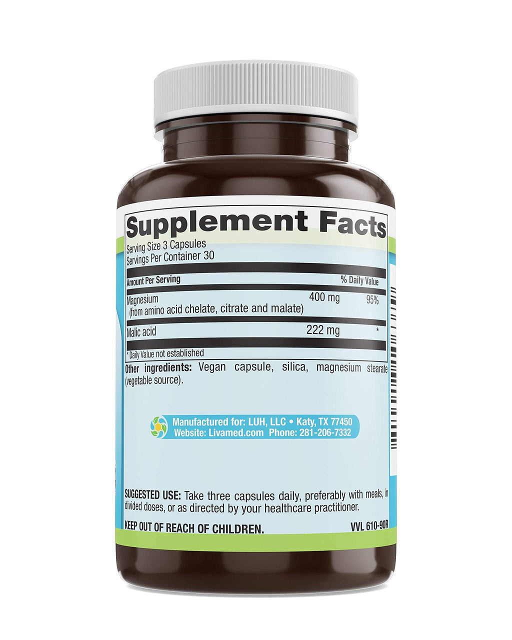 Magnesium capsules for improved energy