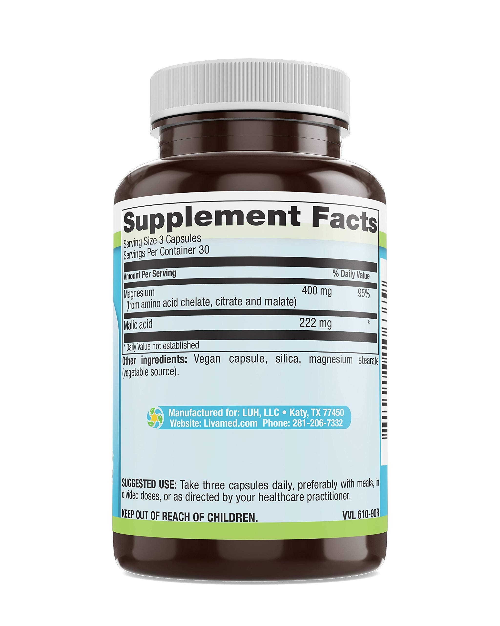 Magnesium capsules for improved energy