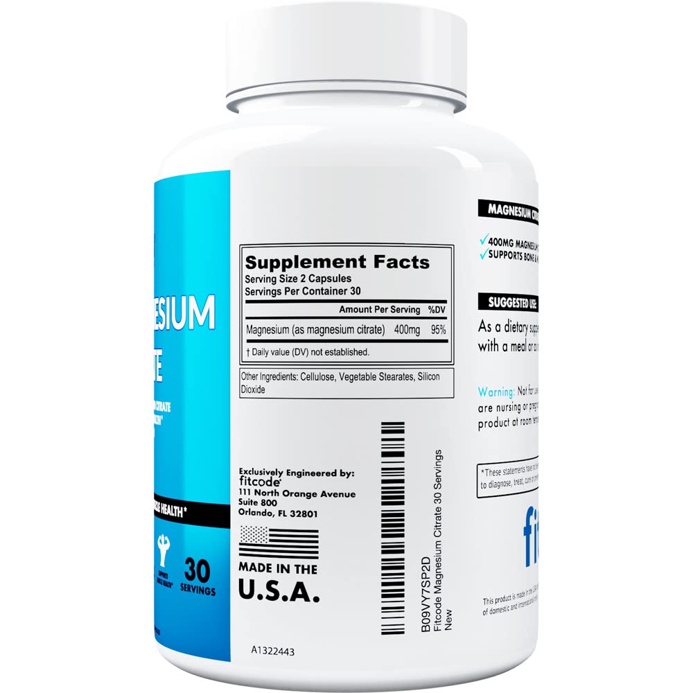 Magnesium capsules for muscle recovery