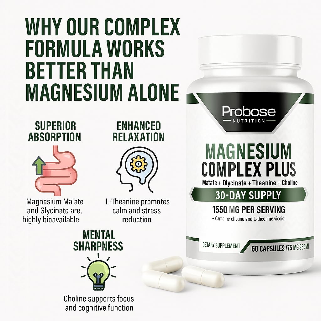 Magnesium capsules for muscle relaxation