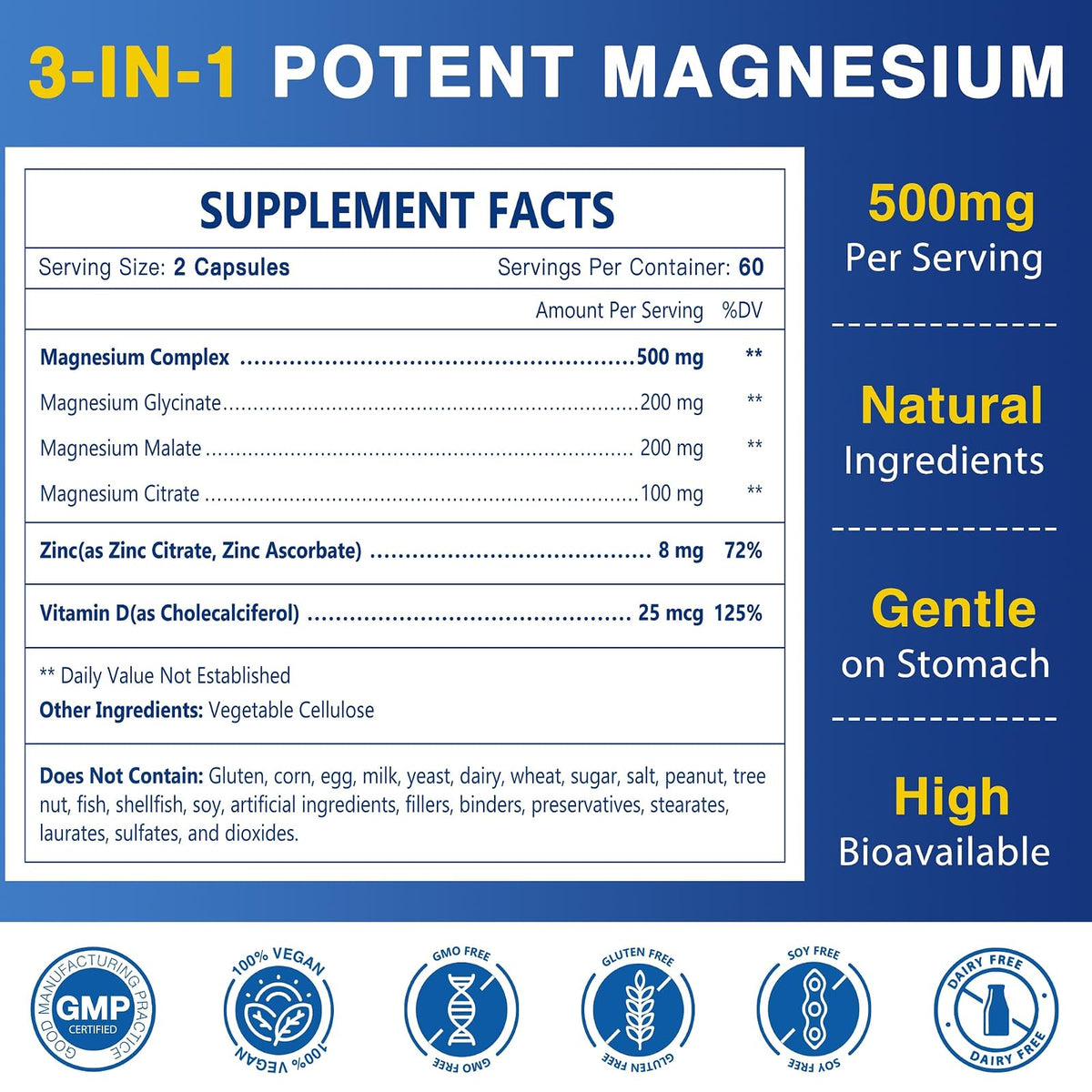 magnesium capsules for stress relief