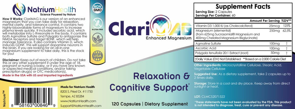Magnesium capsules for total relief