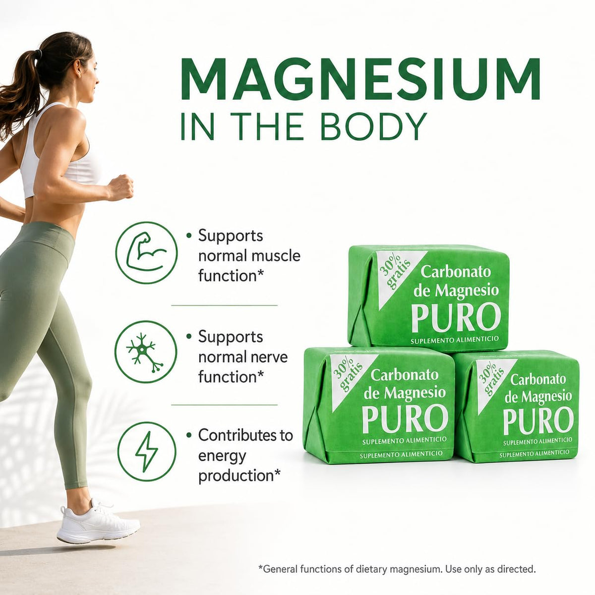 Magnesium carbonate blocks for gym use