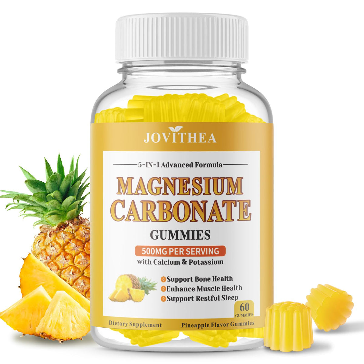 Magnesium carbonate gummies for relaxation