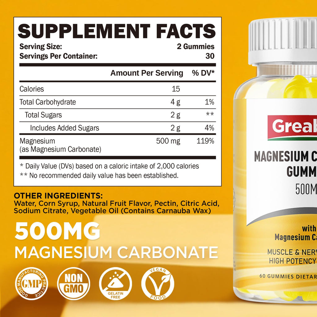 magnesium carbonate supplements for muscle health