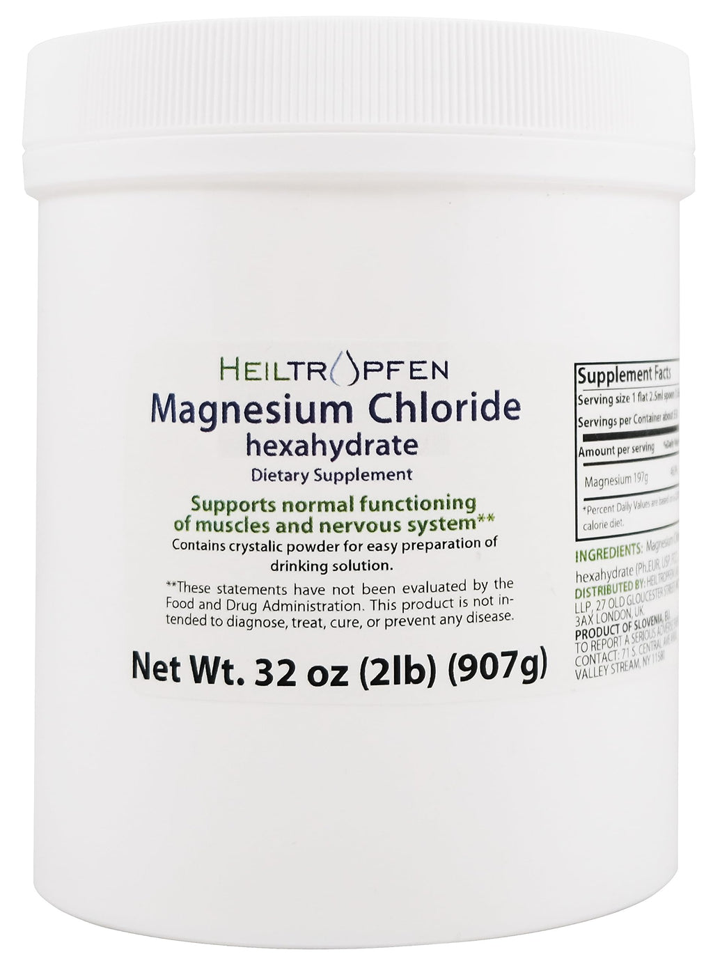 magnesium chloride for muscle relief