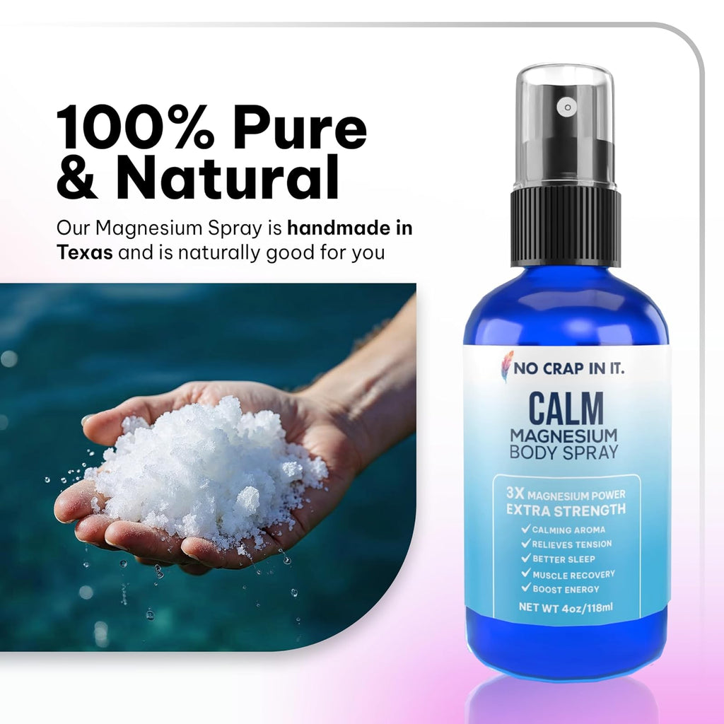 Magnesium chloride spray for soothing aches