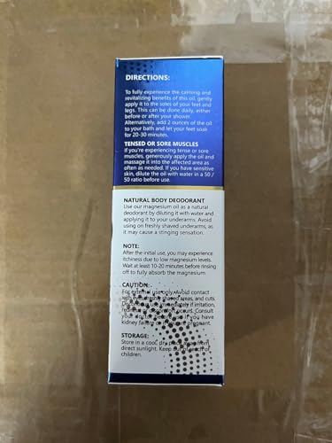 magnesium chloride spray for tension relief