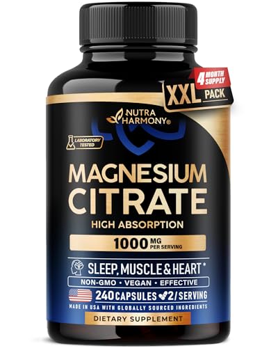 Magnesium citrate 1000 mg capsules