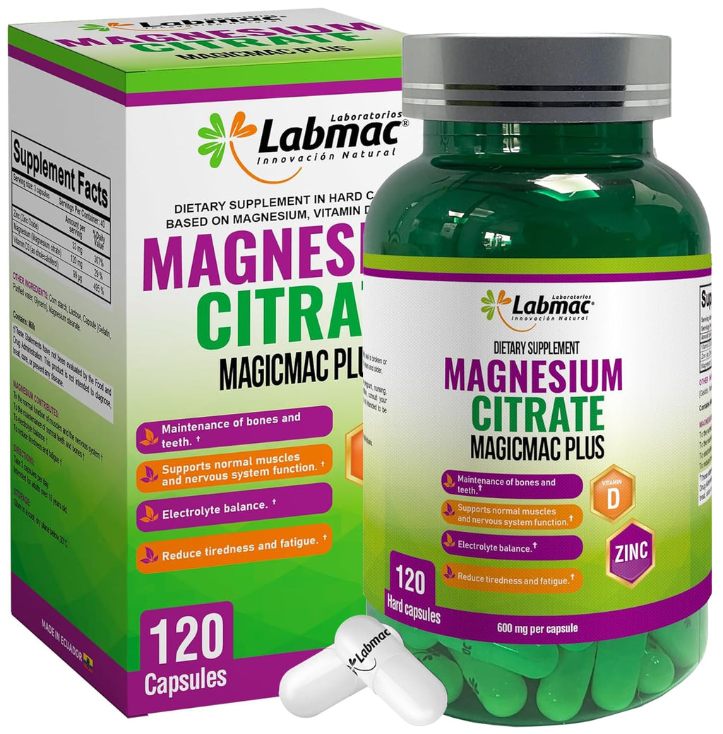 Magnesium Citrate 600 mg capsules