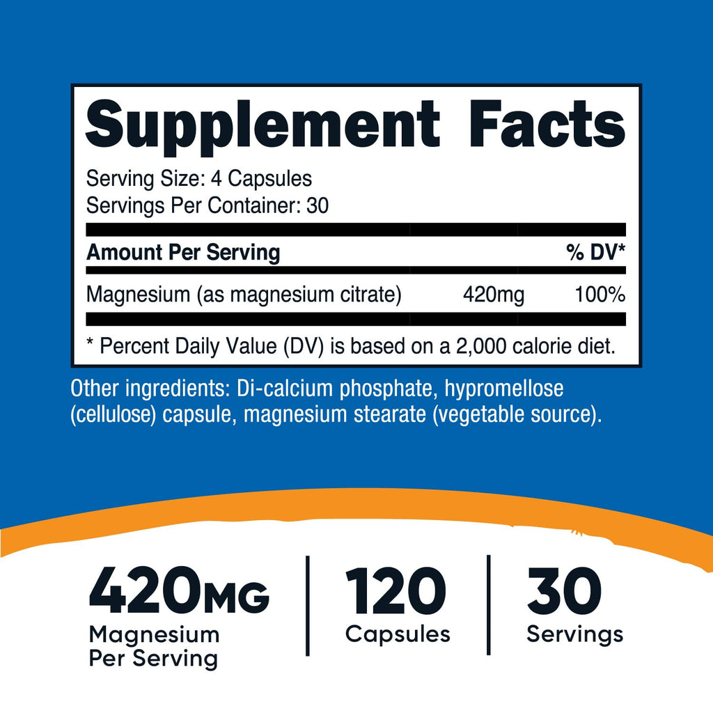 Magnesium citrate capsules for better sleep