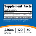 Magnesium citrate capsules for better sleep