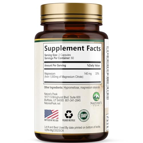 magnesium citrate capsules for muscle health
