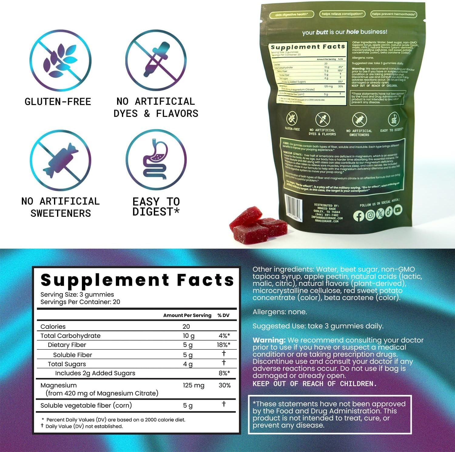 magnesium citrate fiber supplement benefits