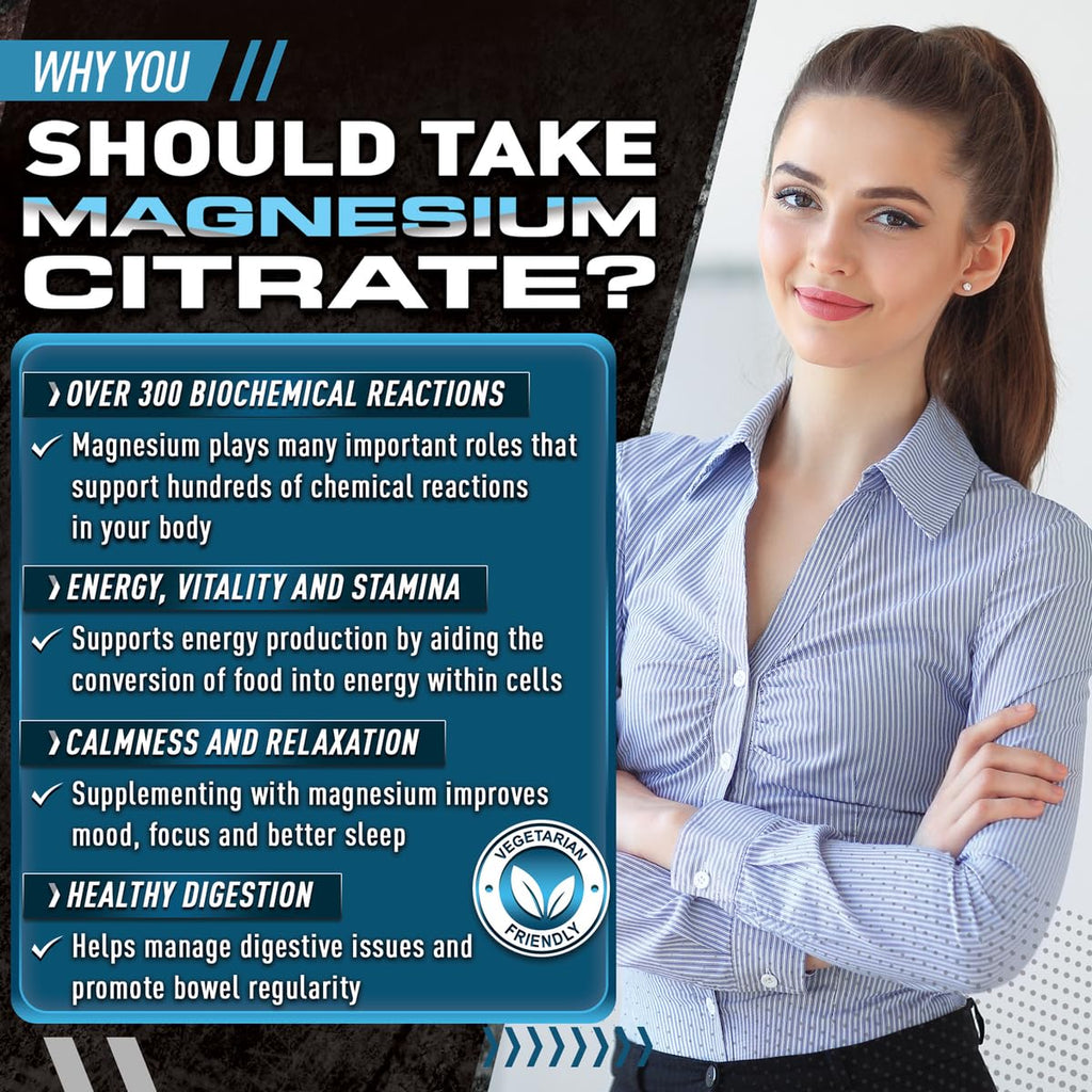 Magnesium citrate for calming effects
