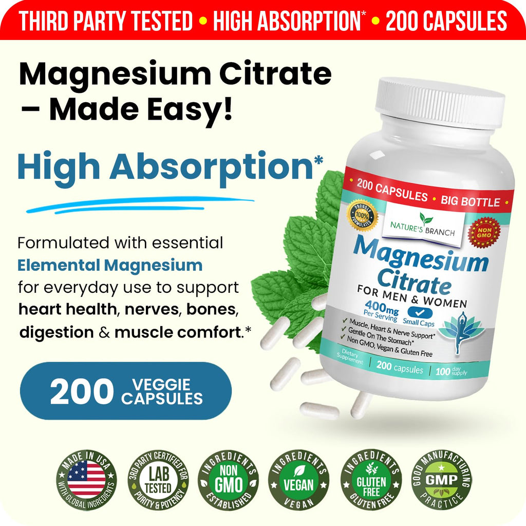 Magnesium citrate for digestive health