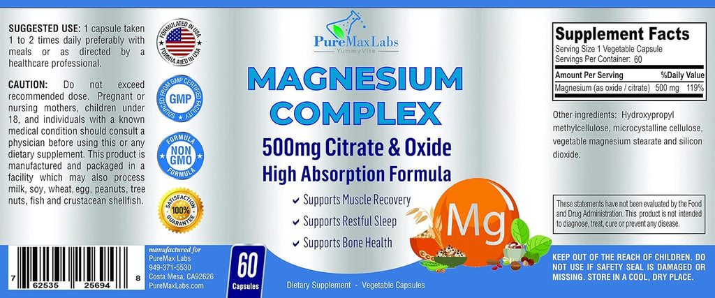 Magnesium citrate for digestive health