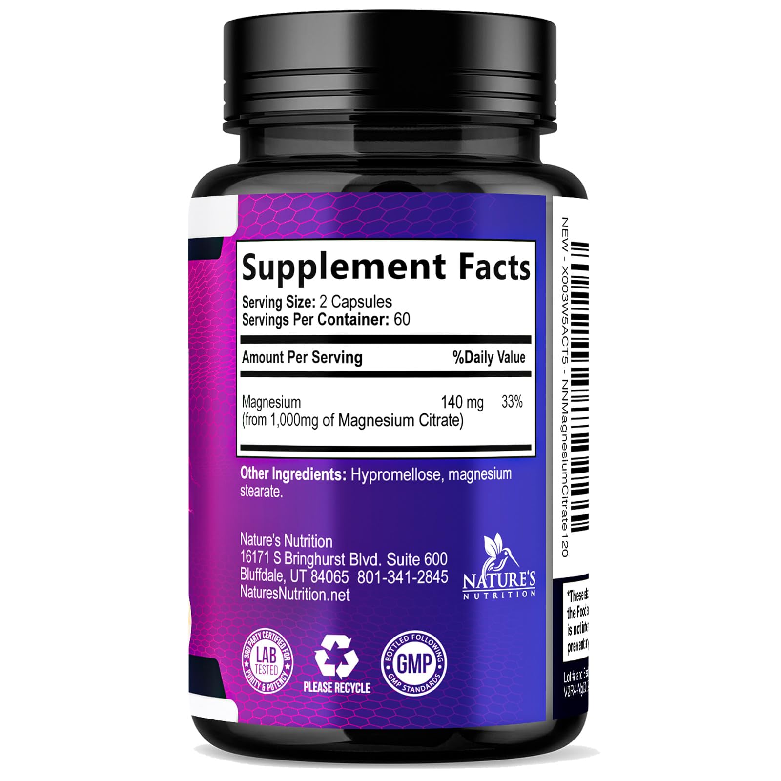 Magnesium citrate for heart function