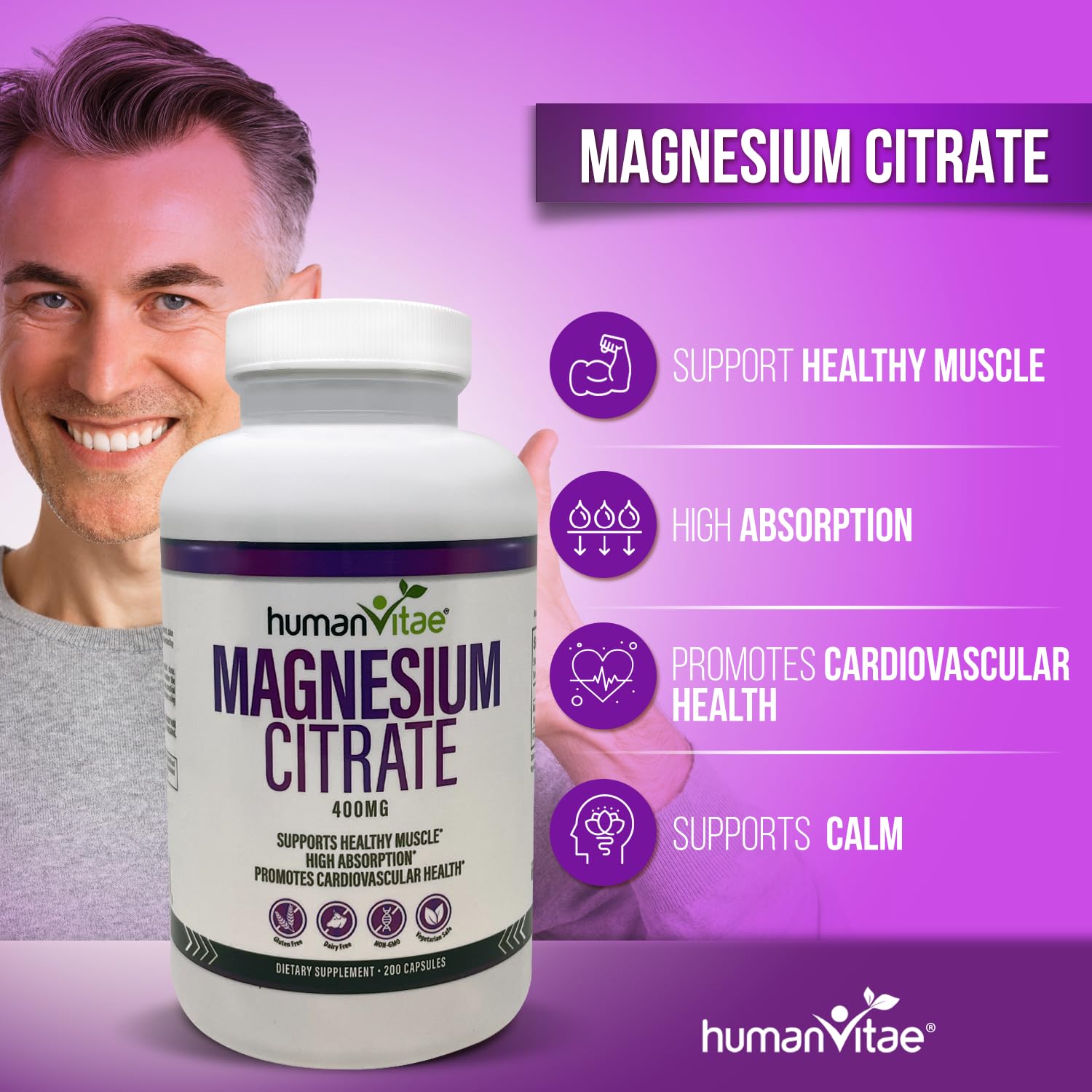 Magnesium citrate for improved sleep
