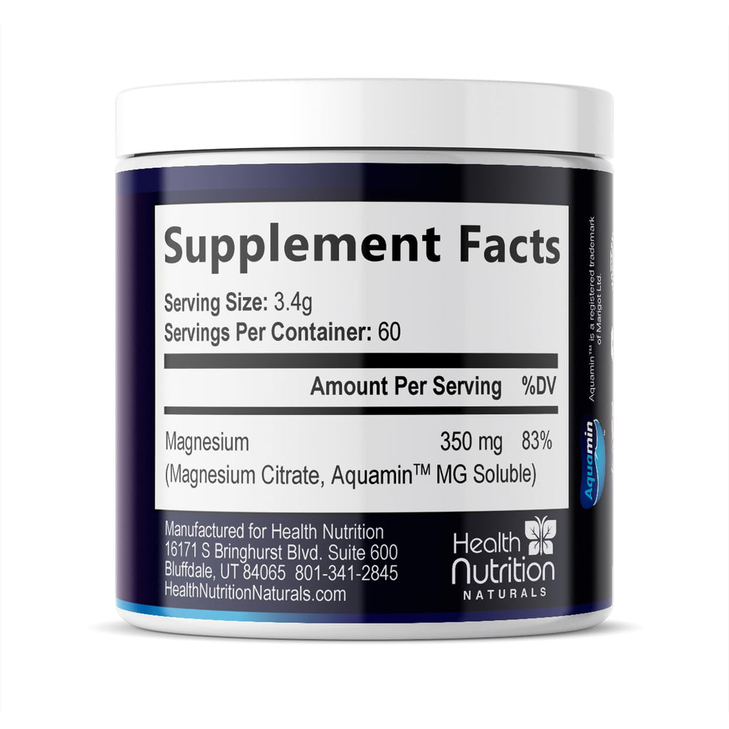 magnesium citrate for muscle recovery