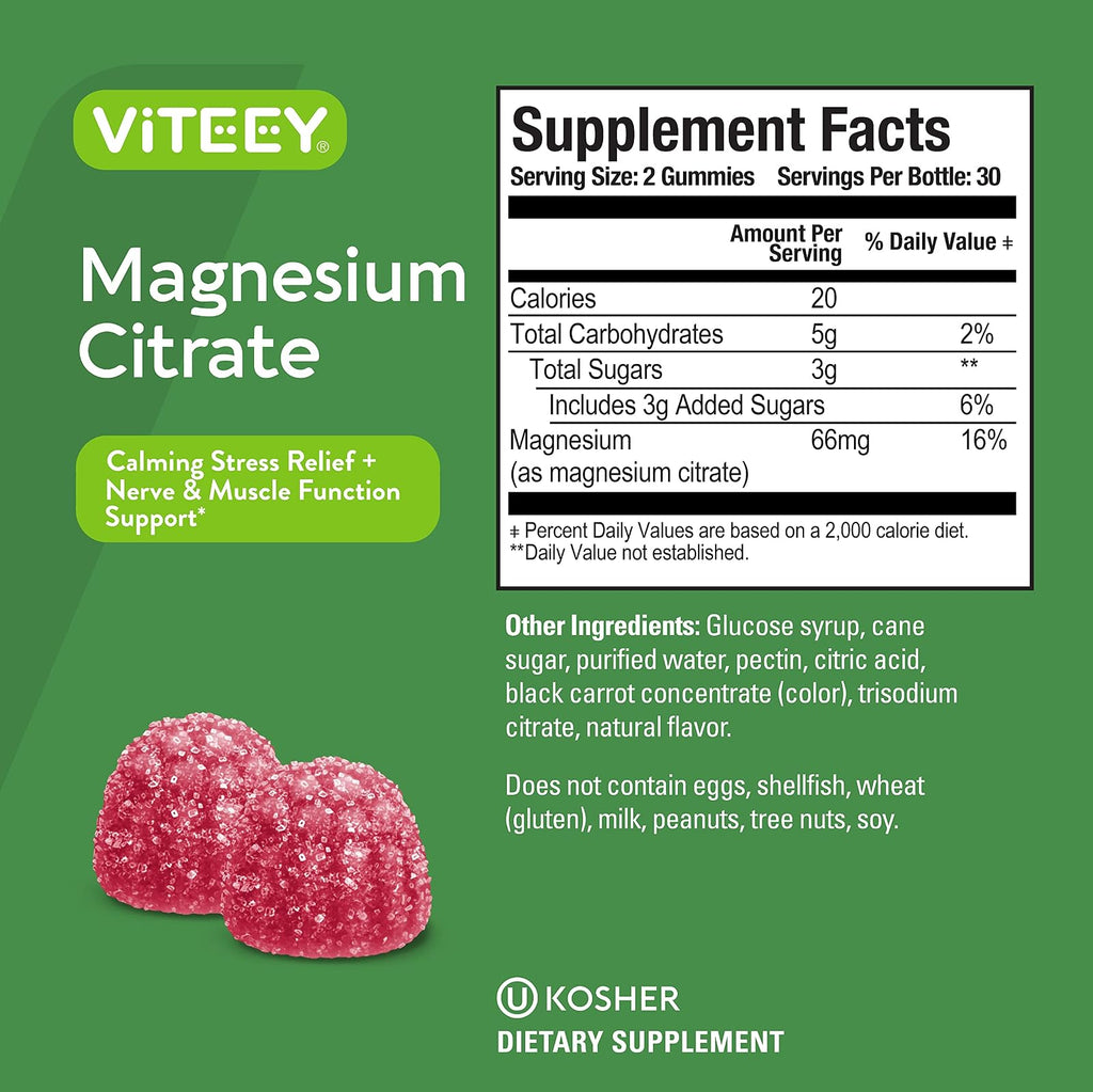 Magnesium citrate for muscle recovery